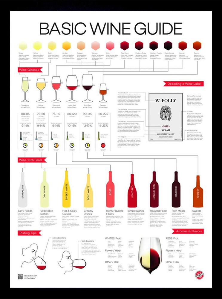 Basic Wine Guide Poster Compendium Kitchen Yard Gallery