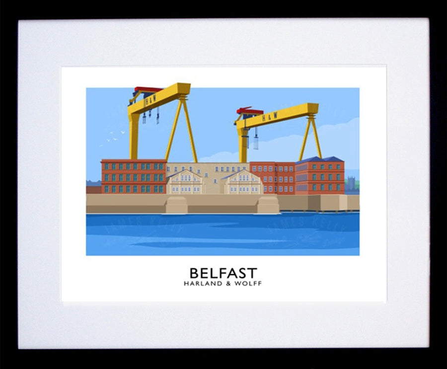James Kelly Prints | Travel Poster | Harland and Wolff | Belfast ...