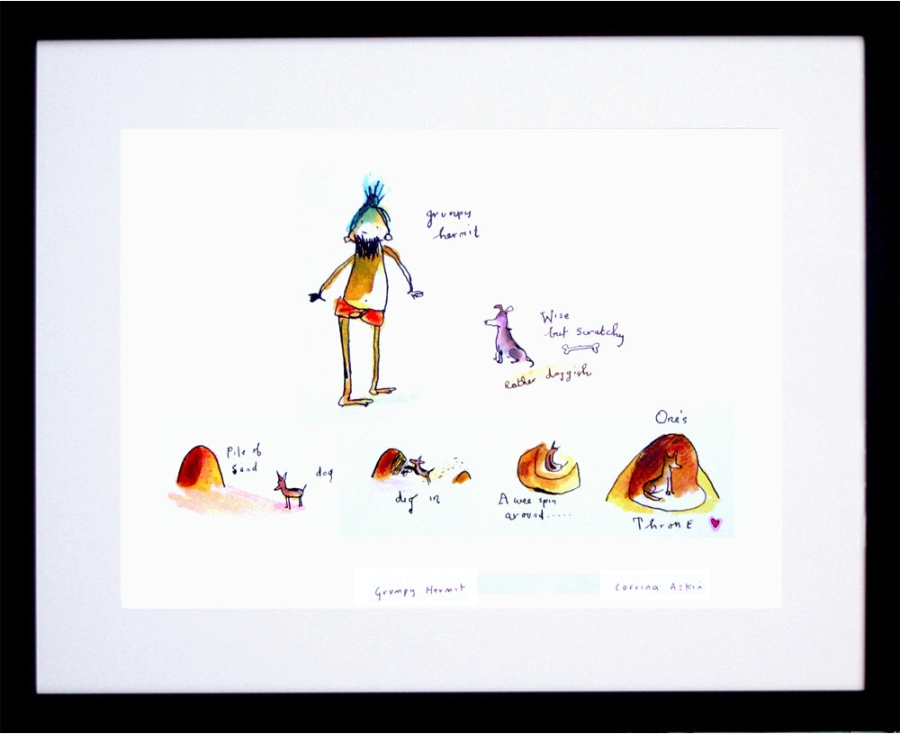 The Grumpy Hermit | Corrina Askin | Giclee | Yard Gallery