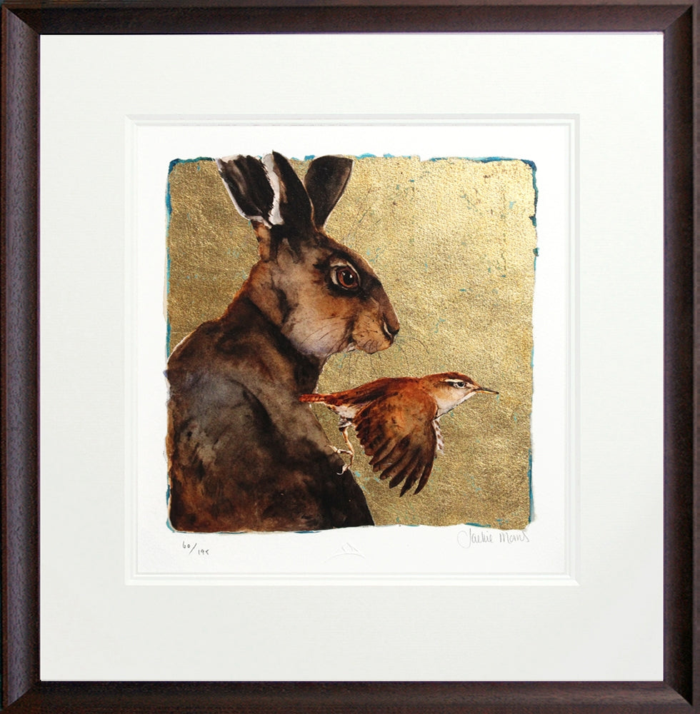 Jackie Morris | Hare and Wren Artist Proof | Yard Gallery