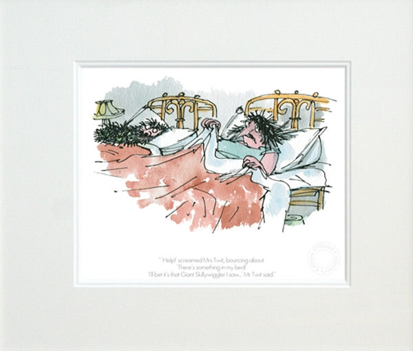 Quentin Blake Prints | The Twits | Help Screamed Mrs Twit – Yard Gallery