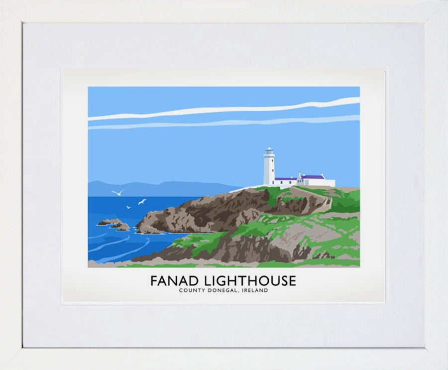 James Kelly Prints | Fanad Lighthouse | Travel Poster – Yard Gallery
