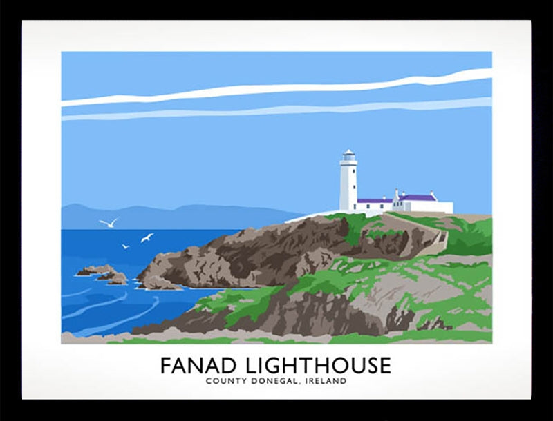 James Kelly Prints | Fanad Lighthouse | Travel Poster – Yard Gallery