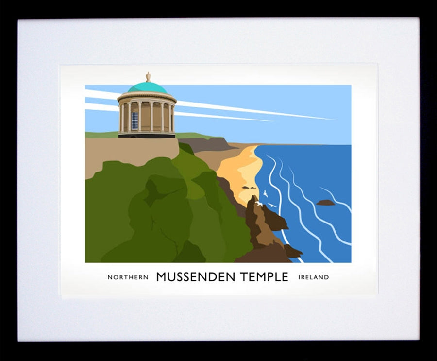 James Kelly Prints | Mussenden Temple | Travel Poster – Yard Gallery