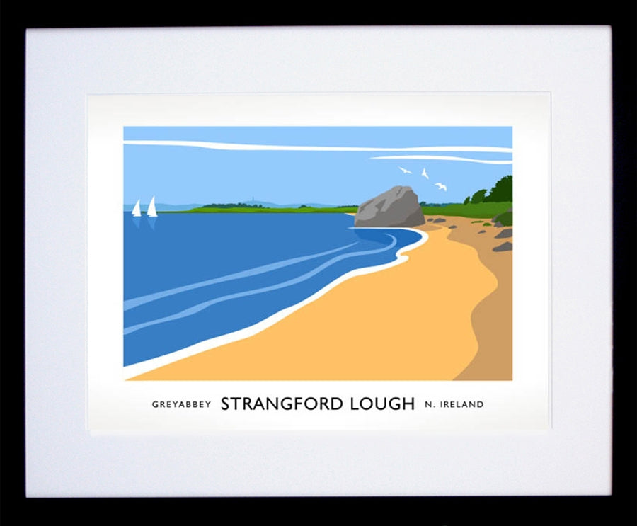 James Kelly Prints | Strangford Lough Greyabbey | Travel Poster – Yard ...