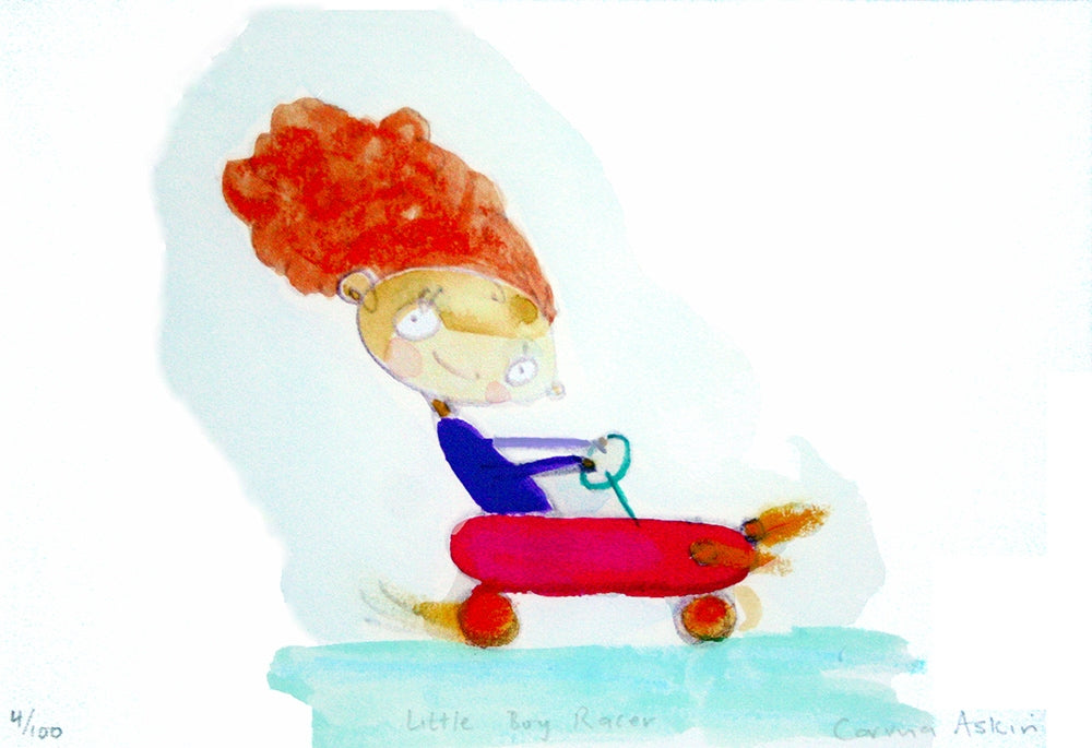 Nursery Prints | Little Boy Racer | Corrina Askin | Yard Gallery