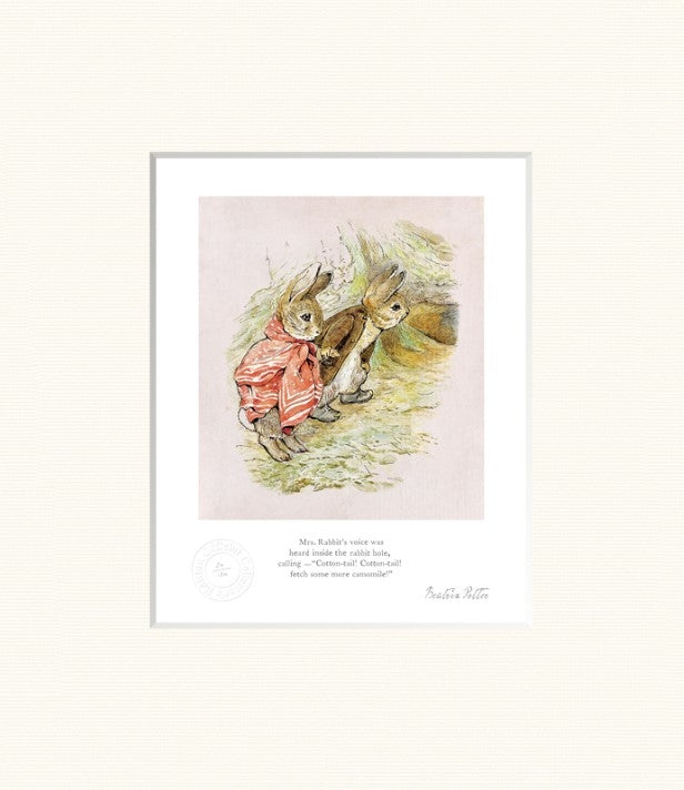 Beatrix Potter Prints | Mrs Rabbit's Voice was Heard | Yard Gallery