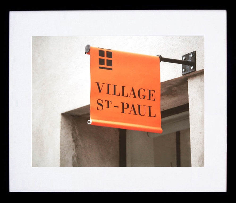 Paris Prints | Nichole Robinson | Orange | Village St Paul Sign – Yard ...