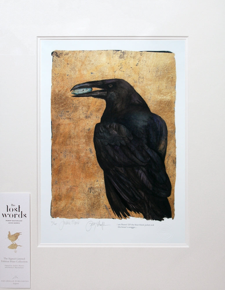 The Lost Words Prints | Jackie Morris | Raven | Yard Gallery
