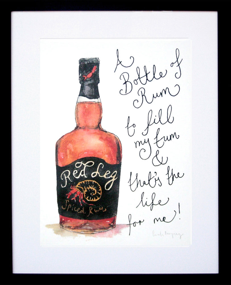Food And Drinks Prints | Red Leg Spiced Rum| Sarah Majury | Yard Gallery