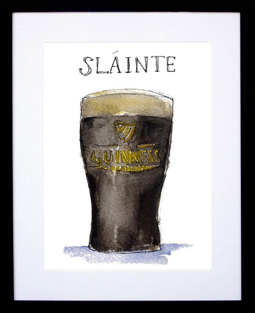 Food And Drink Prints | Guinness Slainte | Sarah Majury | Yard Gallery