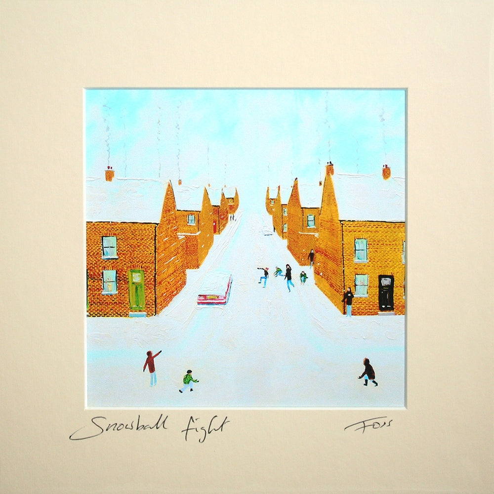 Foss | Snowball Fight | Foss Artist | Foss Prints | Yard Gallery