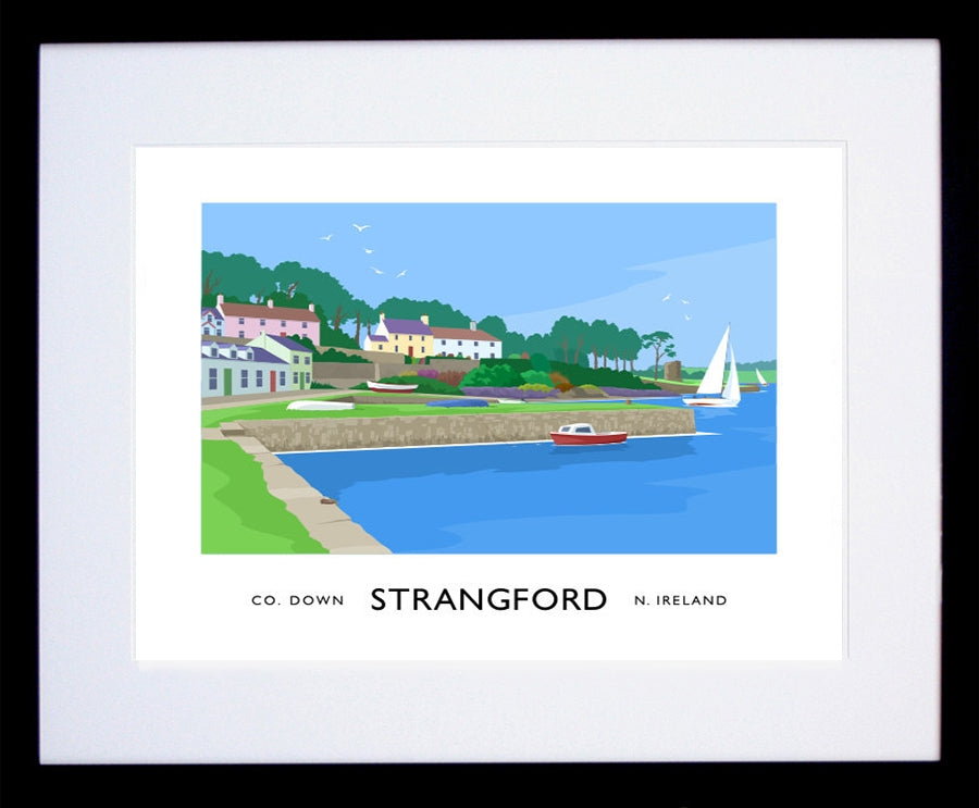 James Kelly Prints | Strangford Harbour | Travel Poster | Yard Gallery
