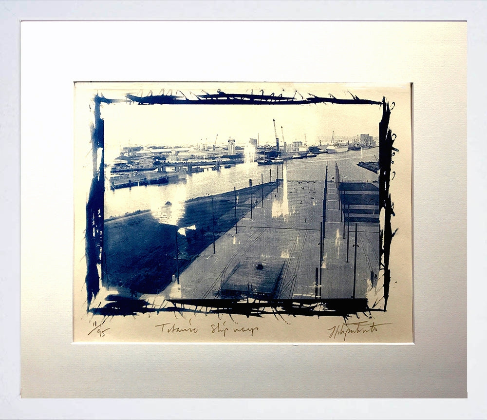 Joanne Fitzpatrick | Titanic Slip Way | Cyanotype | Yard Gallery