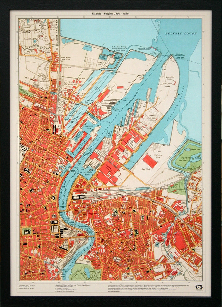 Titanic Posters | Titanic Belfast Ordnance Poster | Maps – Yard Gallery